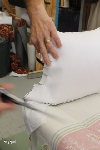 Betsy Speert's Blog: Upholstering the Inside Back of a Chair: Chapter 3