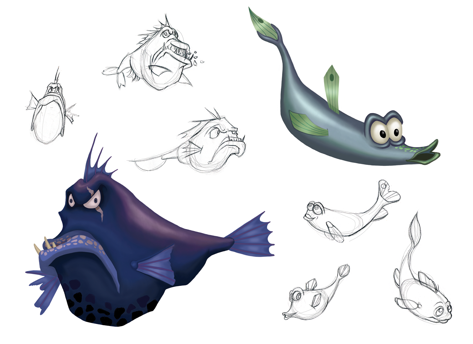 Kelly Delanty: Ugly Fish and Teensy Fish