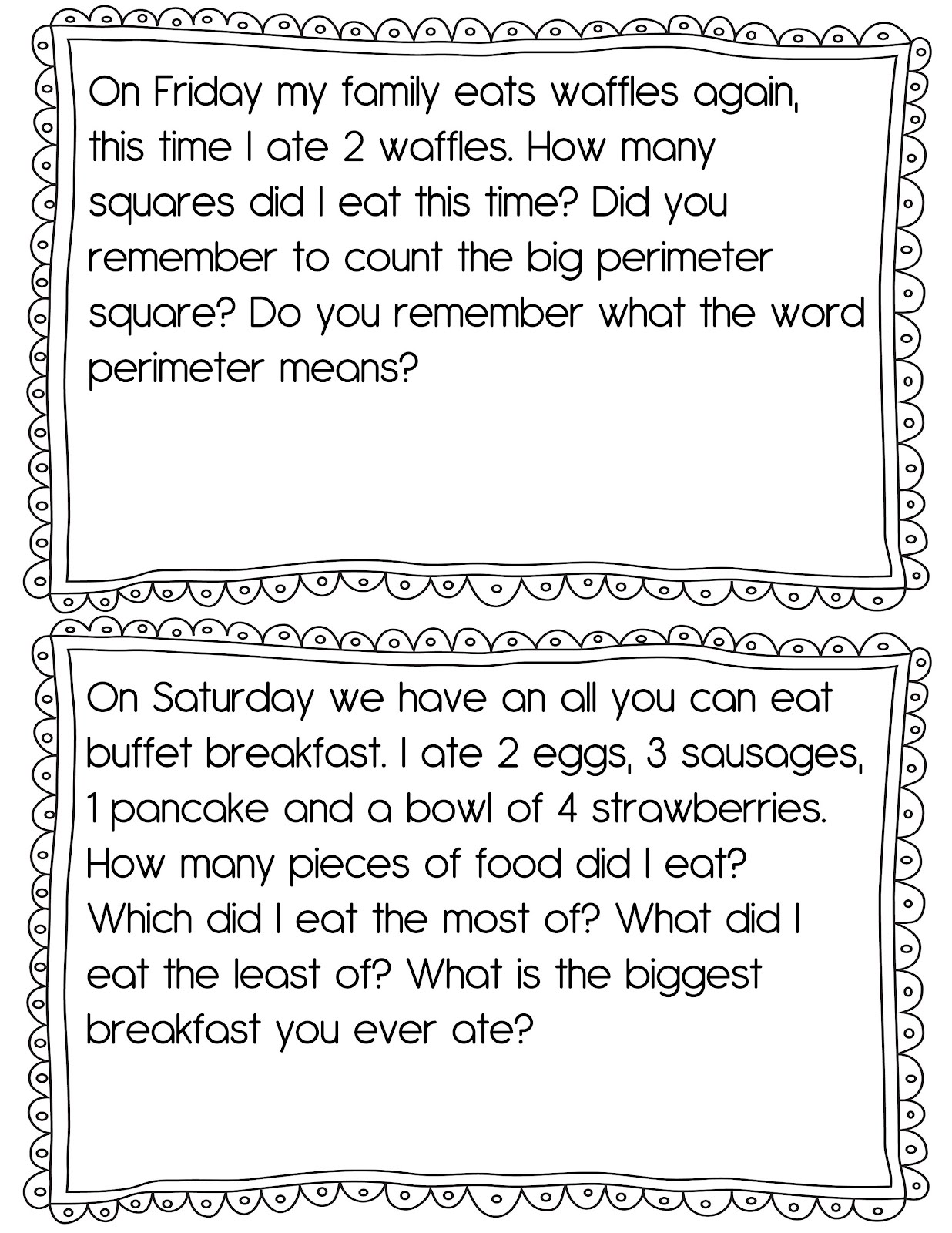 New "It's Breakfast Time" Math and Literacy Unit and a FREEBIE!!!!!
