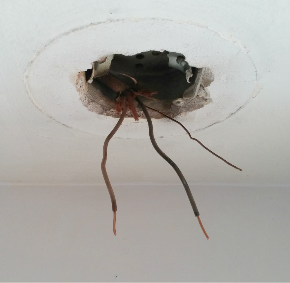 How To Replace A Light Fixture - Little Vintage Cottage