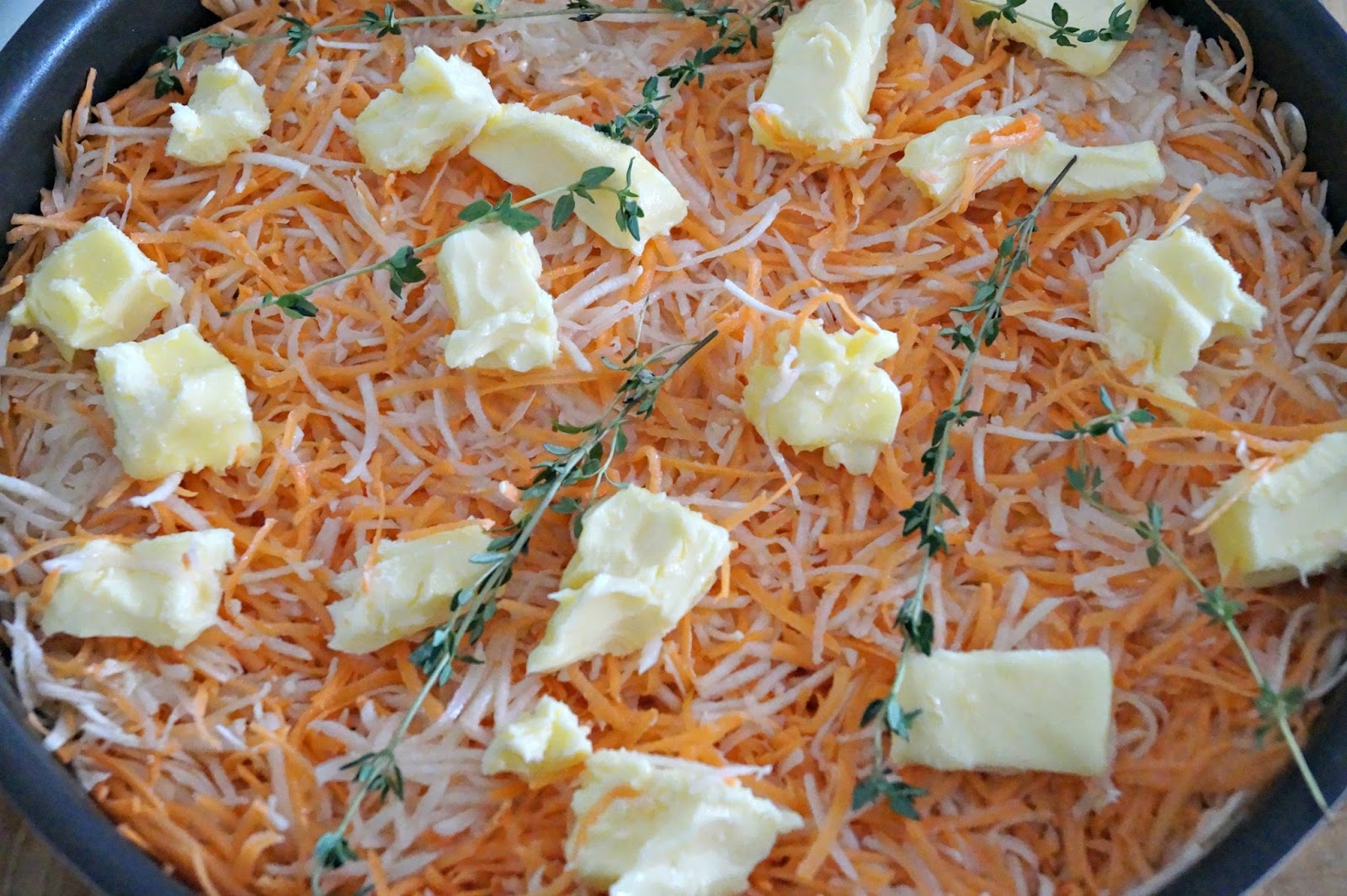 Roast Lemon and Herb Pork Belly with Mixed Potato Rosti and Sour Cream ...