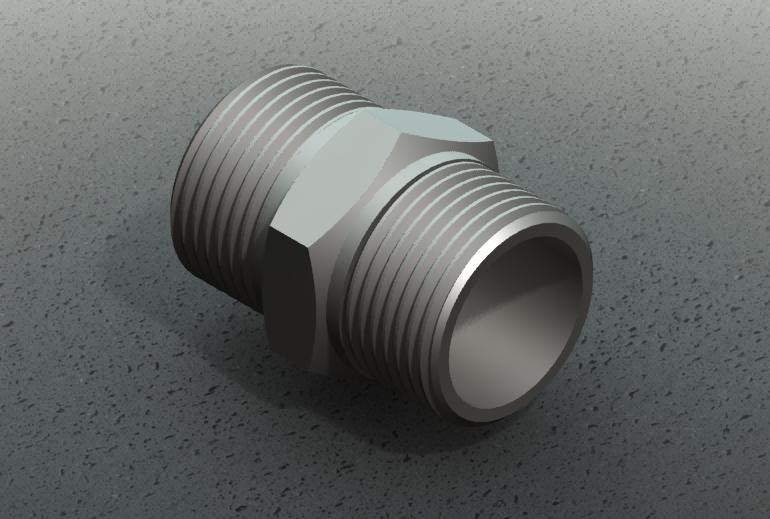 3D CAD Model Tutorial: To Draw Threaded Union