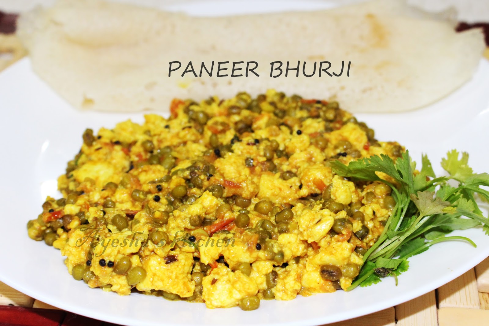PANEER RECIPES - PANEER BHURJI RECIPE / SCRAMBLED COTTAGE CHEESE