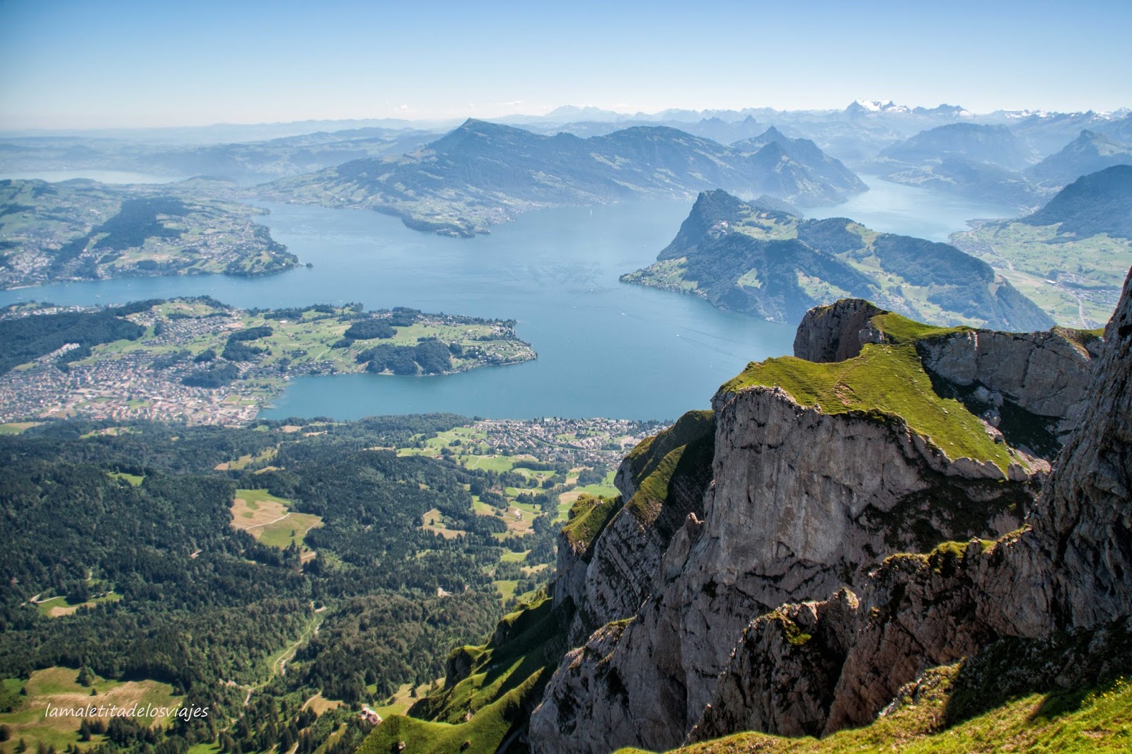 Lagos Lucerna desde el Pilatus