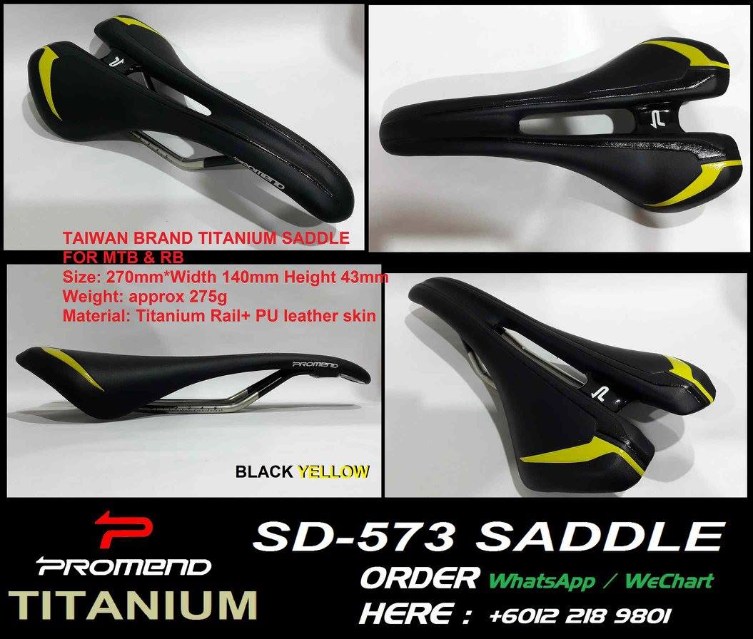 PROMEND TITAMIUM SADDLE SD-573 READY STOCK - Cycling Outlets