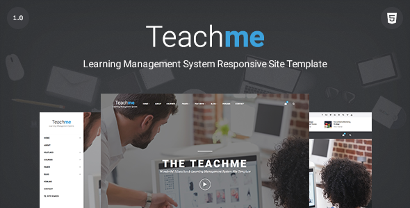 Best Responsive Learning Management System Site Template for Education ...