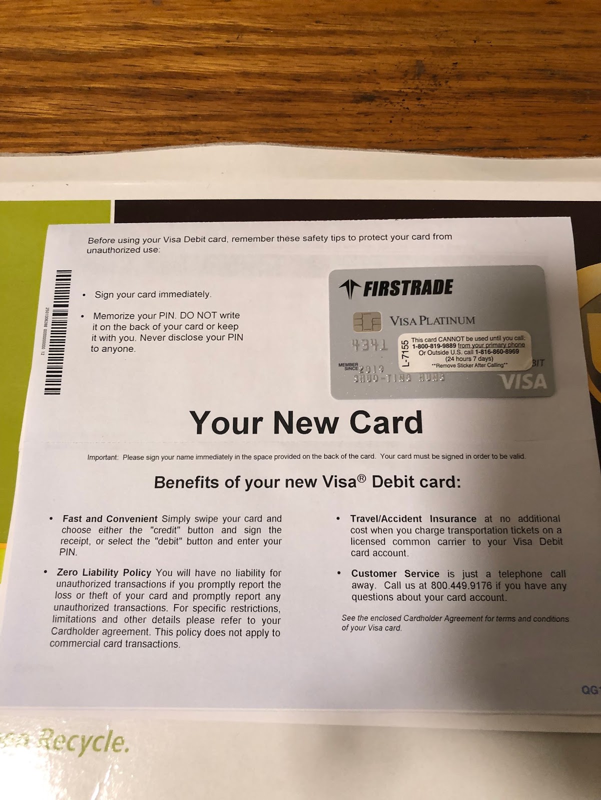 資工心理人的理財筆記: Firstrade第一證券理財金融卡啟用步驟(Firstrade Cash Management Account ...