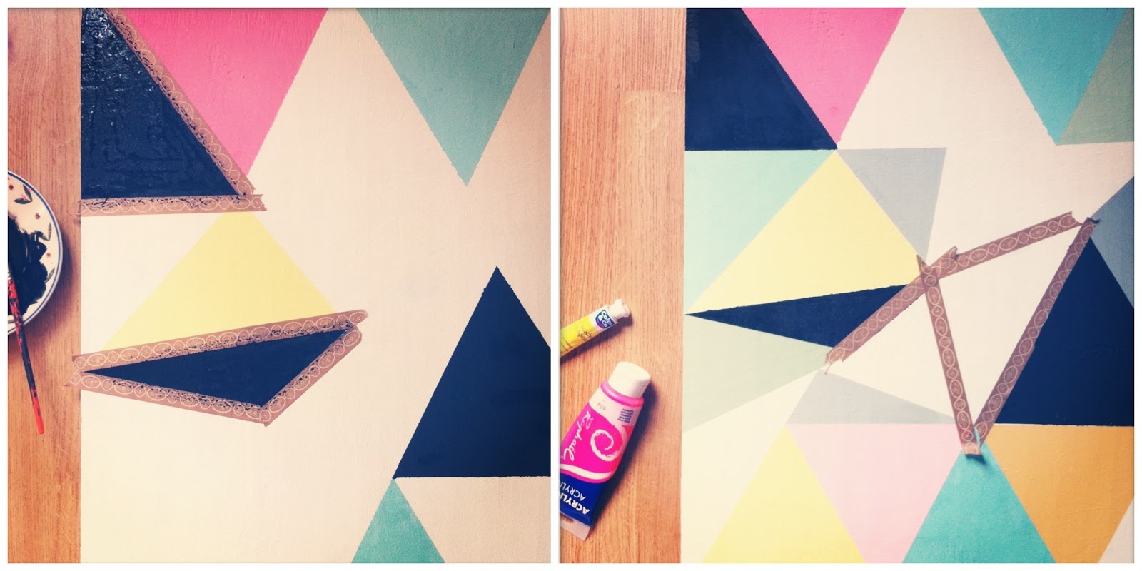 A faire soi-même Tableau triangles - Valy's blog