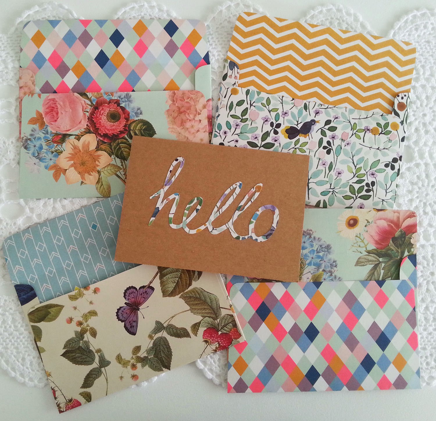moose & bird: 'Hello' Gift Card Set {diy}