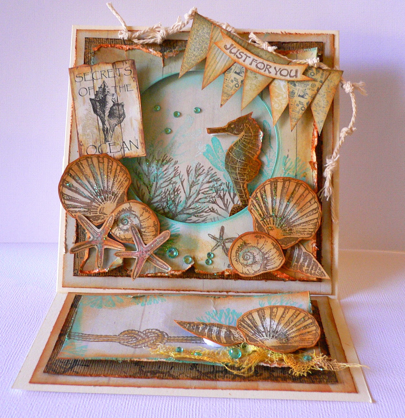Secrets of the Ocean Card created by Adriana Bolzon - Couture Creations