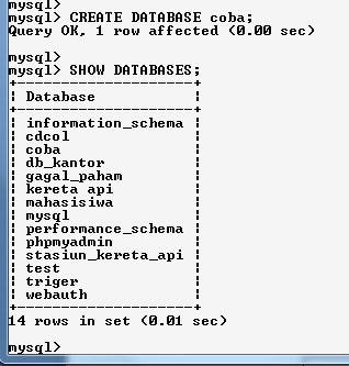 7 MySQL - Data Definition Language (DDL) | Contoh dan Gambar - LADANGTEKNO