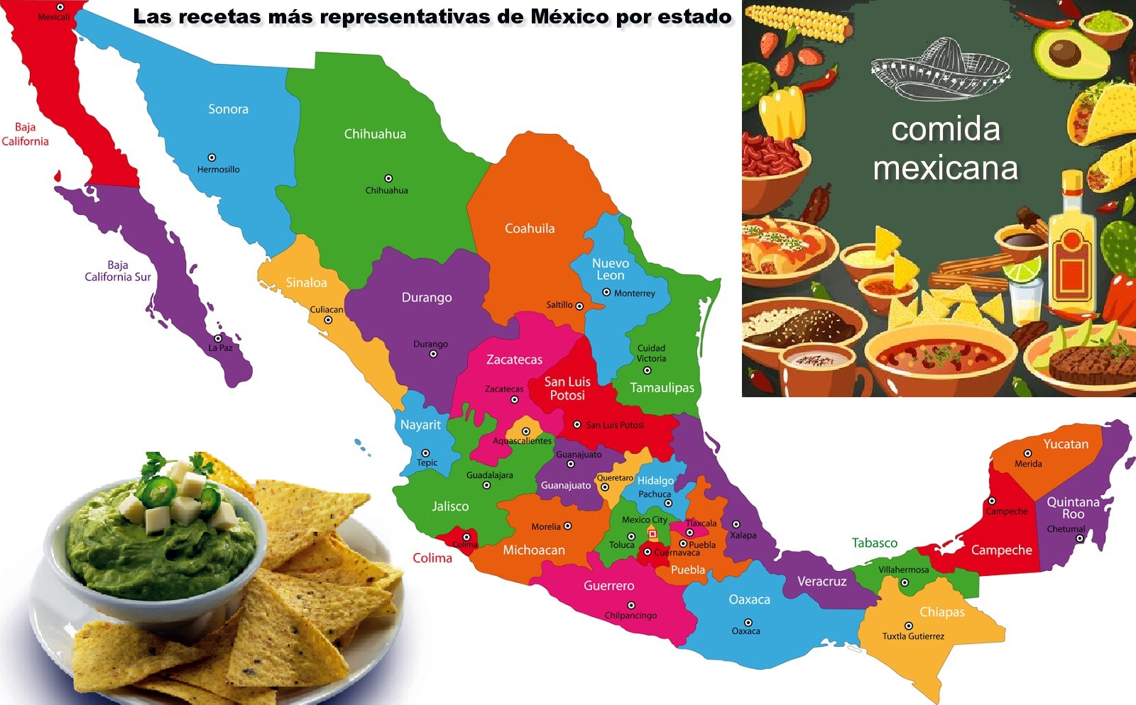Blog de palma2mex : Las recetas más representativas de México por estado