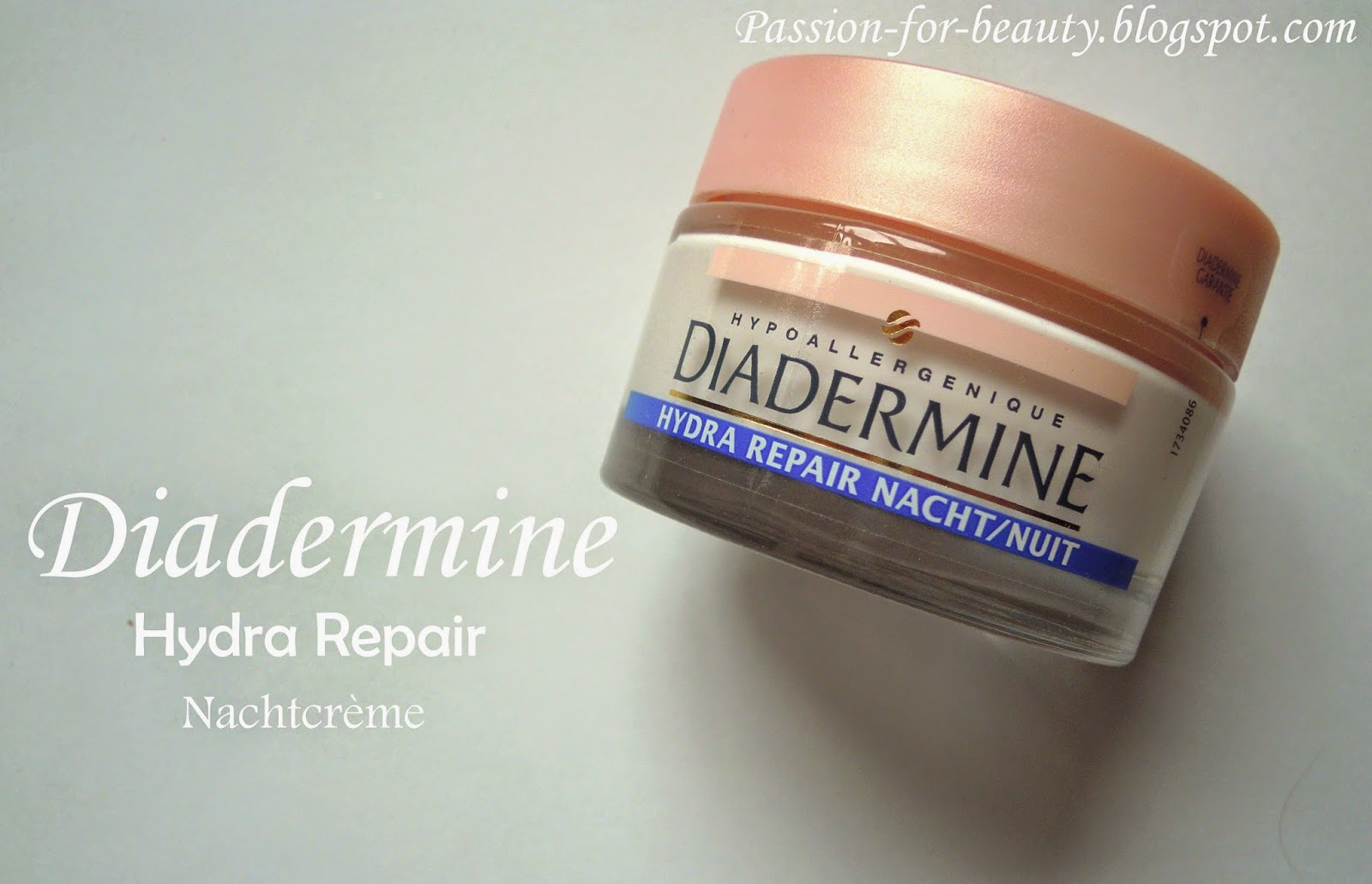 Because beauty is a passion: Diadermine Hydra Repair Nachtcrème