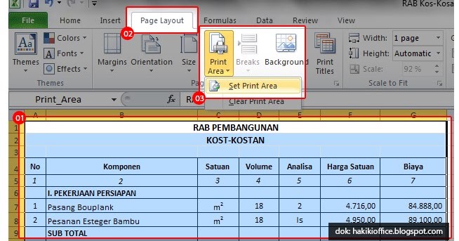 Mencetak Dokumen di Excel | Blog Pelatihan Komputerb Dasar1