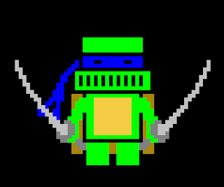 8-Bit City: Pixel Art: Leonardo TMNT
