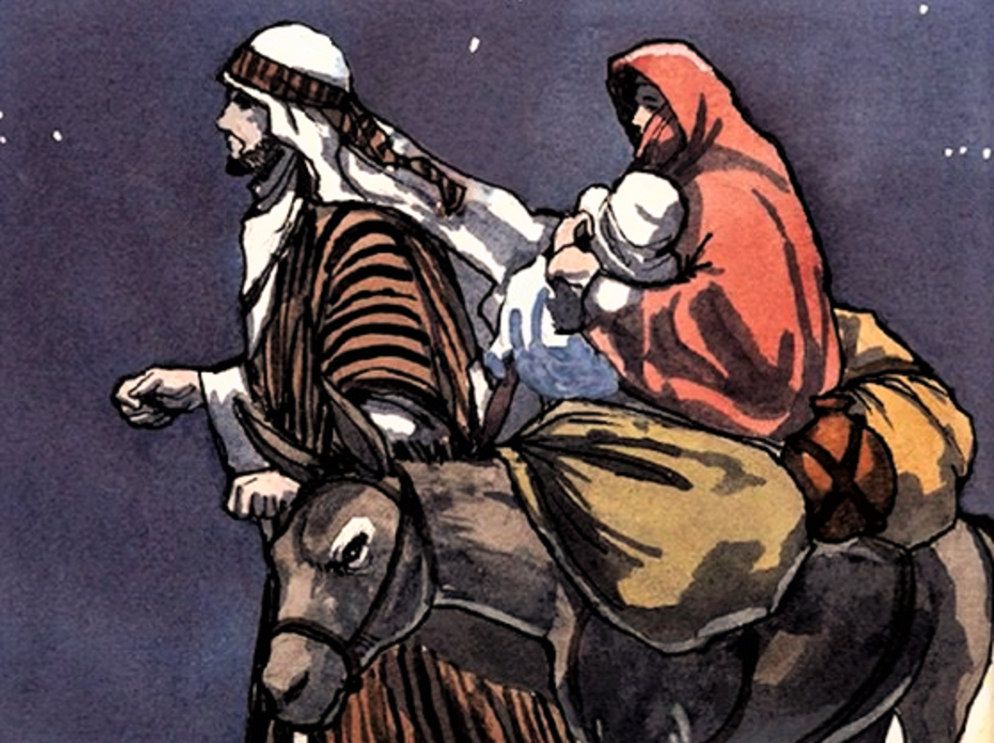 Mary, Joseph and Jesus Go to Egypt