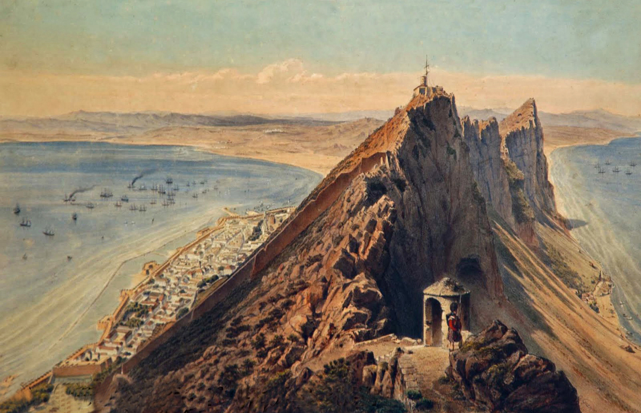 Gibraltar and La Línea: 1860s - Frederick Leeds Eldrich - Lookout Duty ...