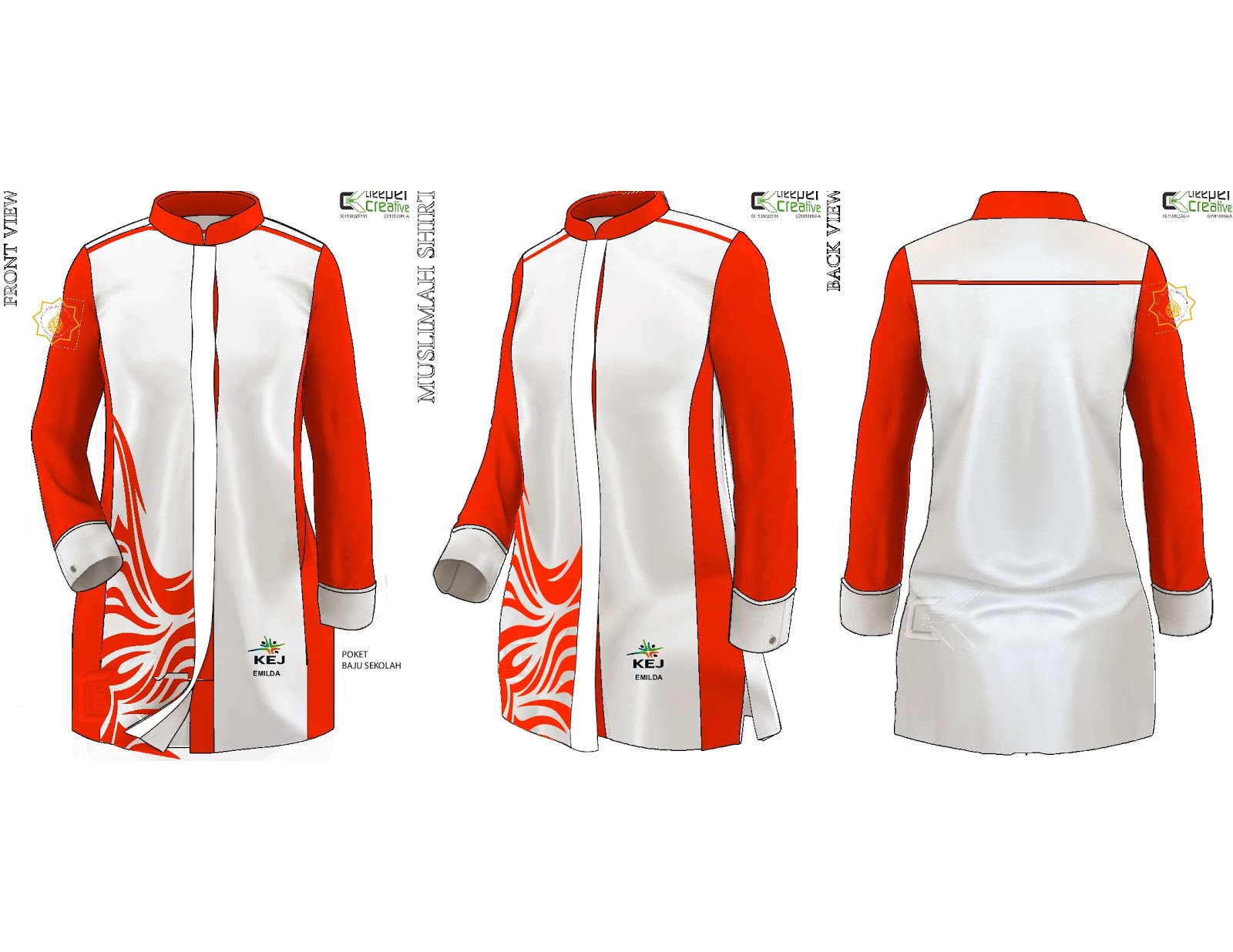 Baju Korporat Printing | Contoh Baju Korporat Muslimah