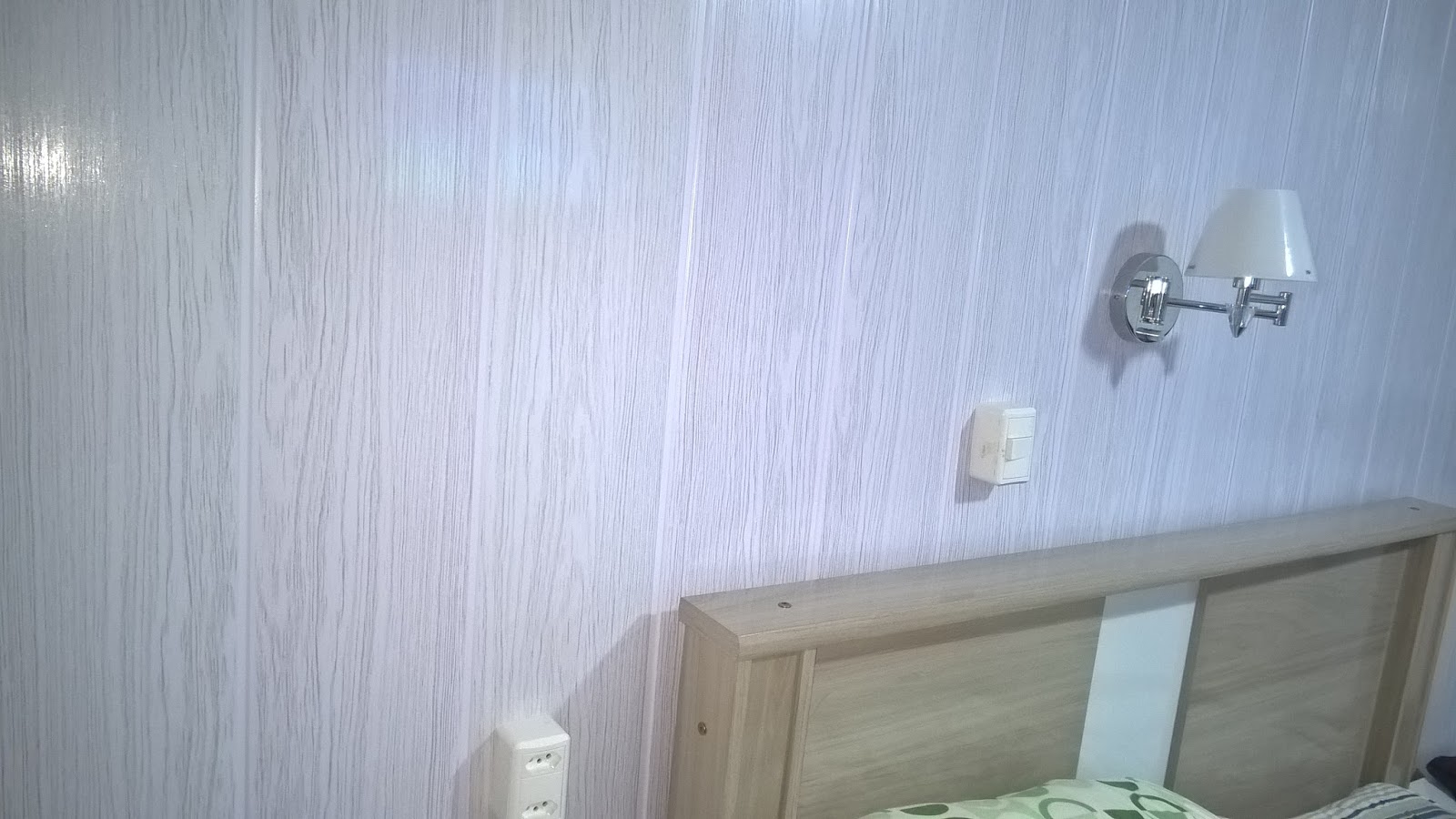 Painéis de PVC nas paredes