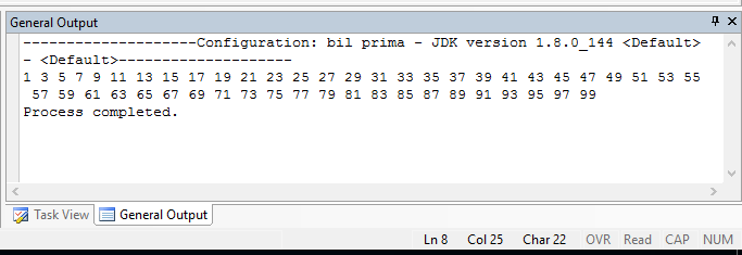 Program bilangan prima pada java