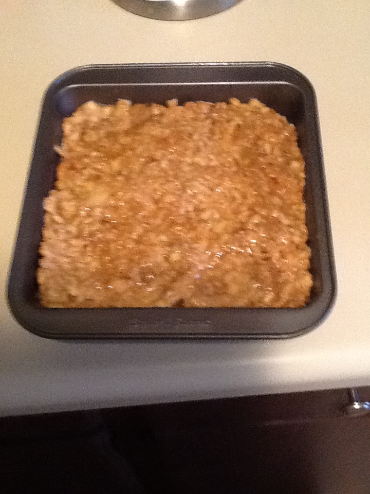 A Semi-Vegetarian's Love of Food: Iced Apple Cake Squares