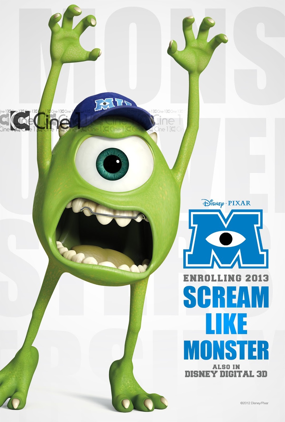 Pixar Corner: Monsters University: First Posters