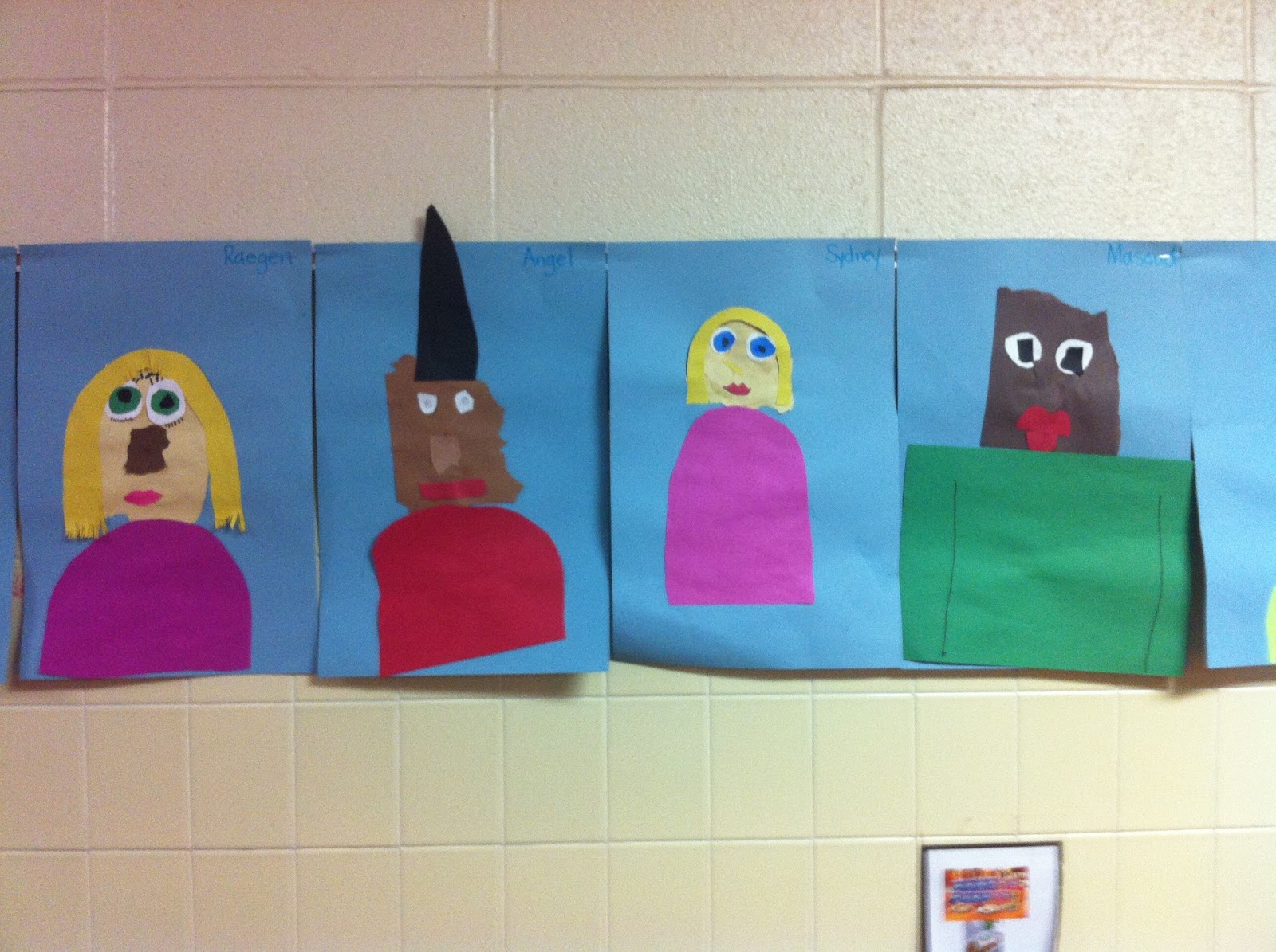 Follow First Grade: Collage Portaits