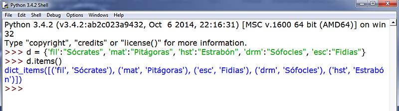 APRENDER A PROGRAMAR CON PYTHON: DICCIONARIOS Y SUS MÉTODOS