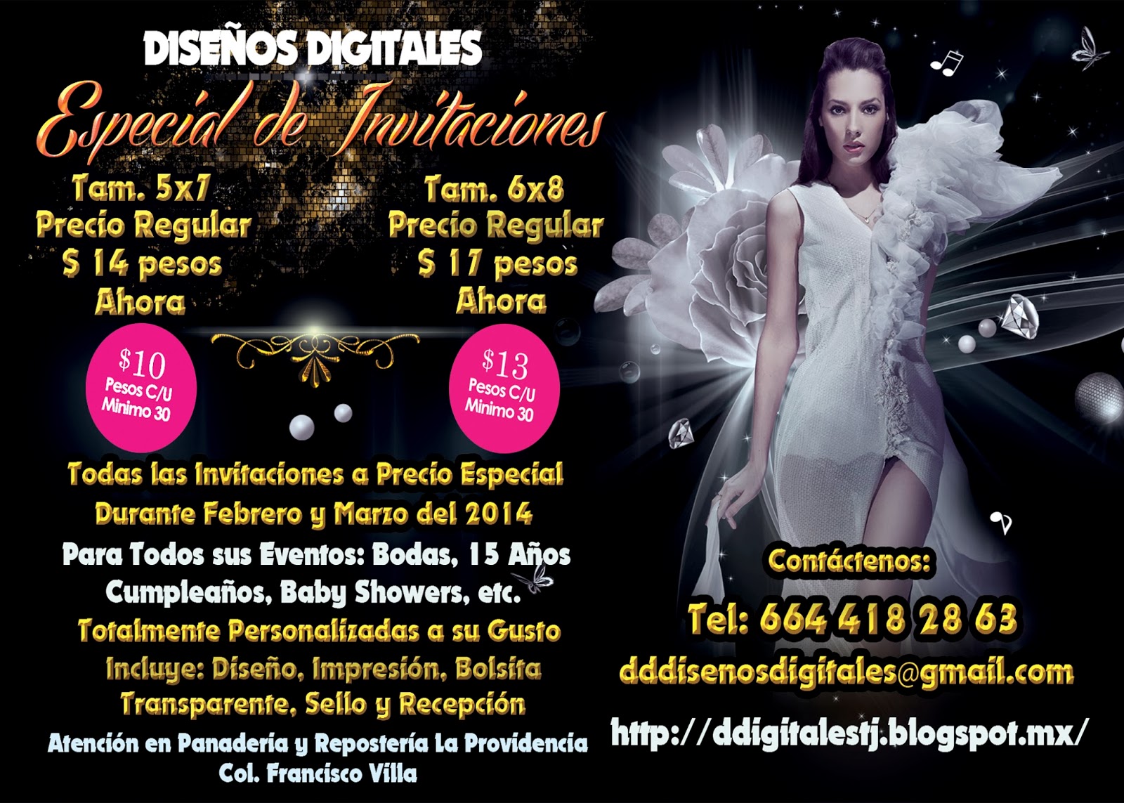 Diseños Digitales: Especial en Invitaciones para Todo Tipo de Evento