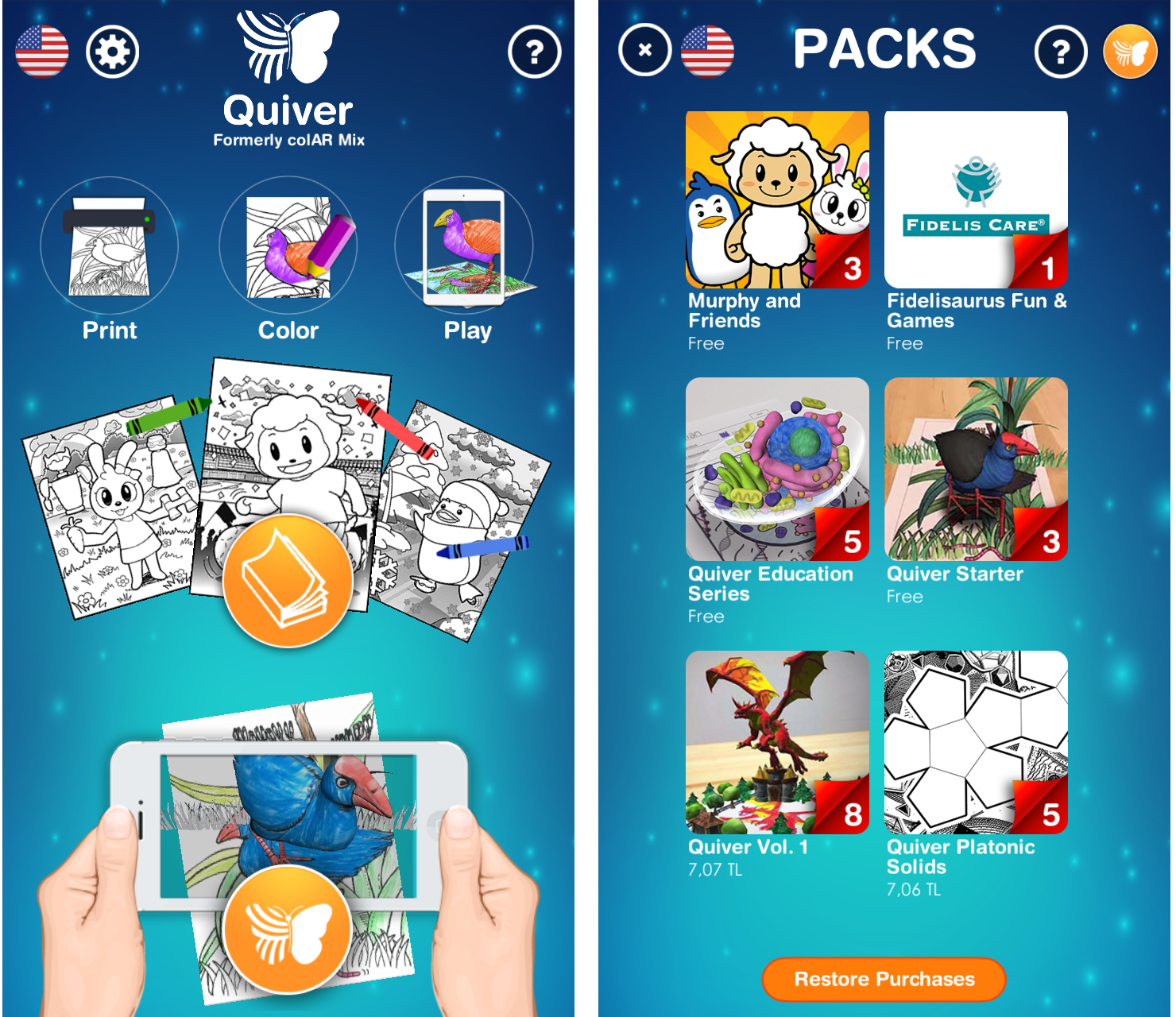 Eğitim Öğretim Teknolojileri: Quiver - 3D Coloring App Uygulaması