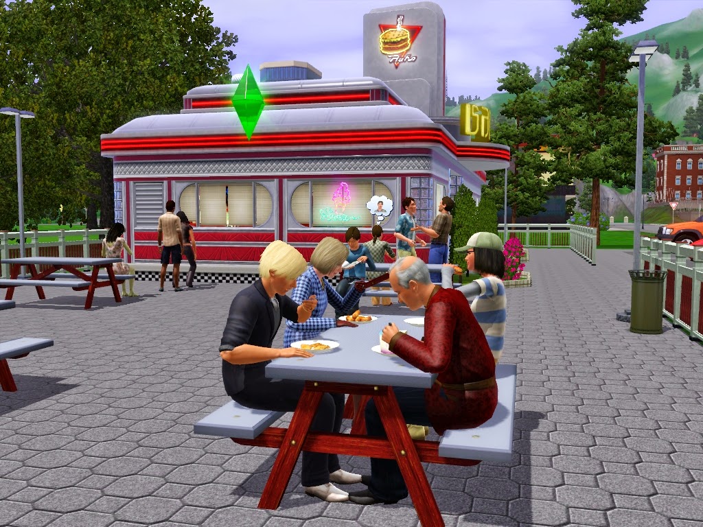 My Sims 3 Blog: Eat Outside Diners & ALL Restaurants by icarus_allsorts
