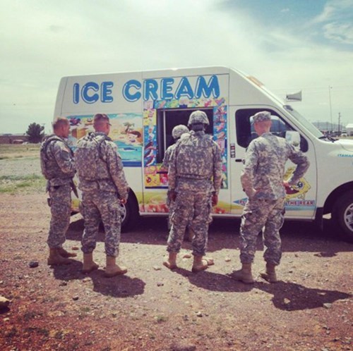 Military Photography: Ice Cream Van