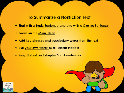 Super Summarizing in Fiction and Nonfiction Text | Adventures in ...