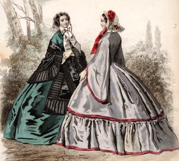 1860- Manuela Uliano: Crinolina e corsetto