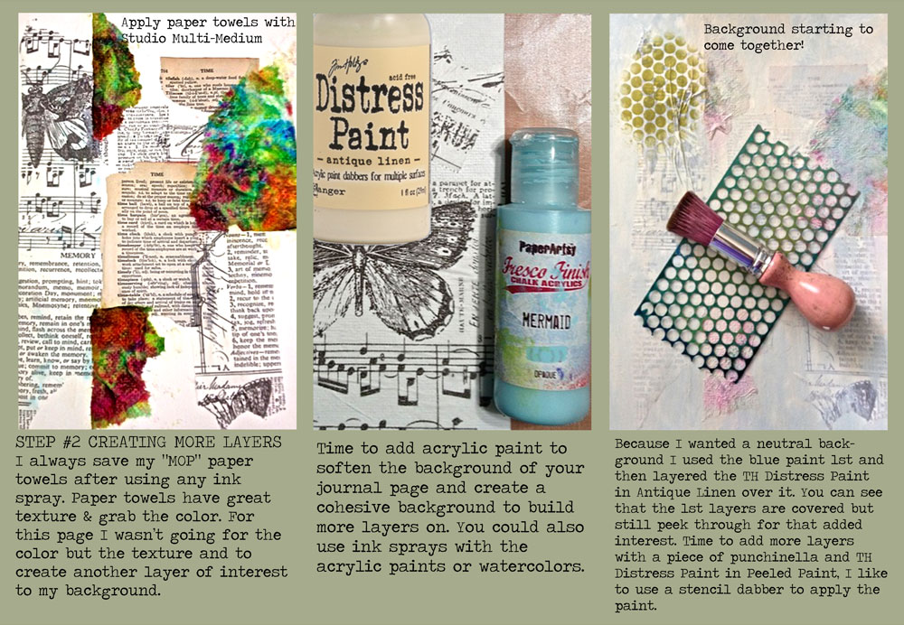 frog dog studio: Art Journal Page With Layers, Layers, More Layers and ...