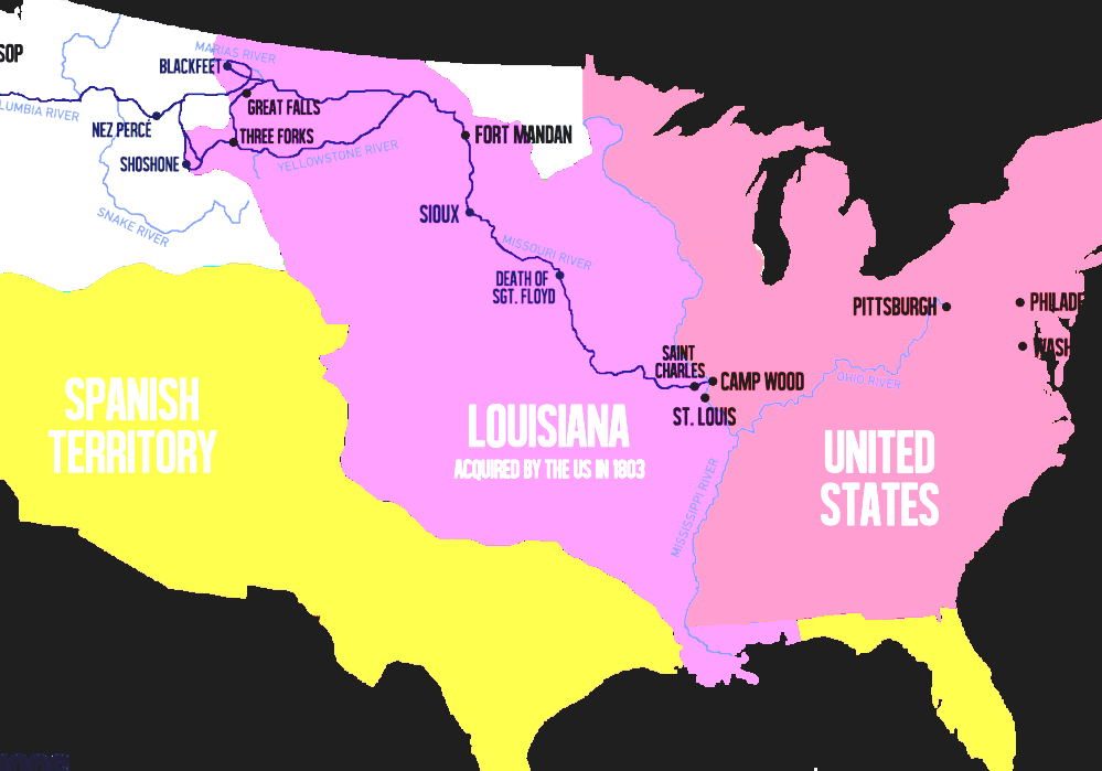 Louisiana Purchase Map Before And After