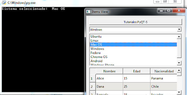 Ejemplos de interfaces gráficas realizadas con Python y PyQT5 ~ PY