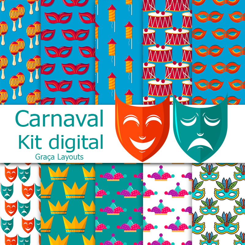 kit digital Carnaval gratis