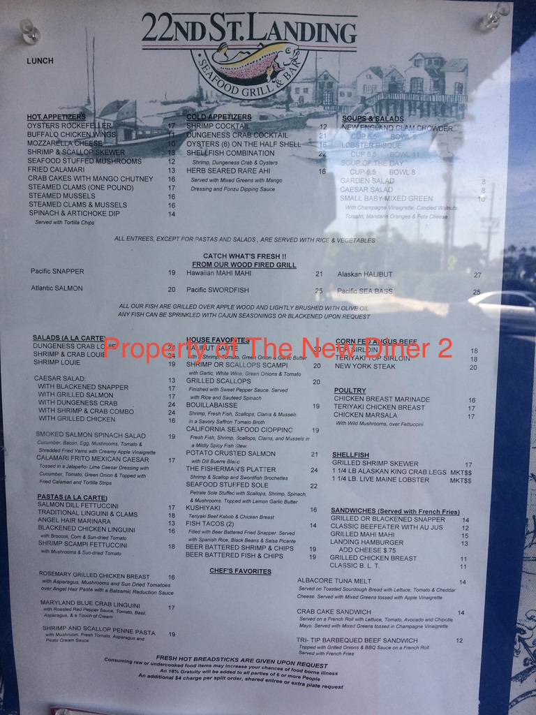 The New Diner 2: 22nd St Landing Seafood Grill & Bar