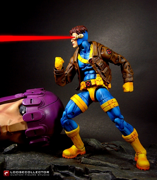 Loosecollector Custom Figures Archive: Jim Lee style Cyclops (brown jacket)