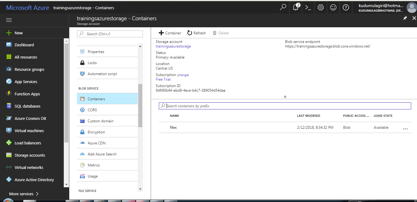 Implement Azure Storage Blobs And Files