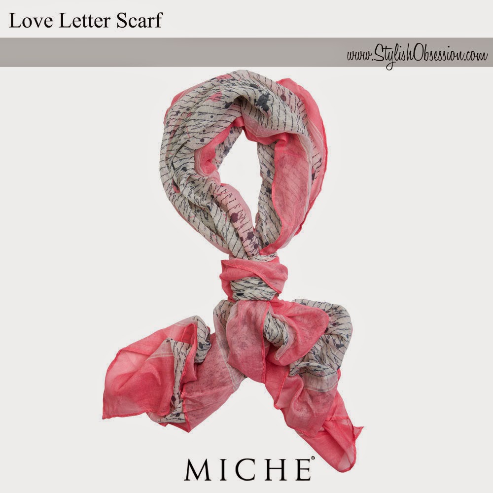 Retired Miche: Love Letter Scarf, February 2015