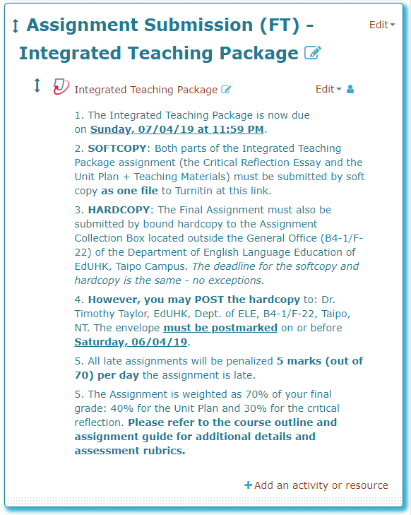 TLSPG 2018-19: Final Assignment Submission Details