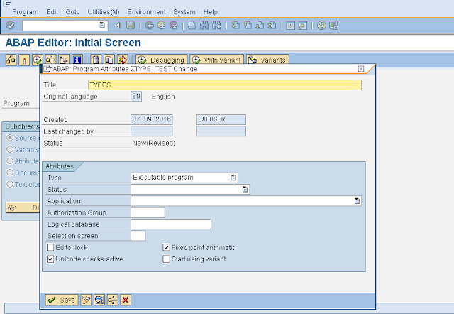SAP TECH: Global Class : Types