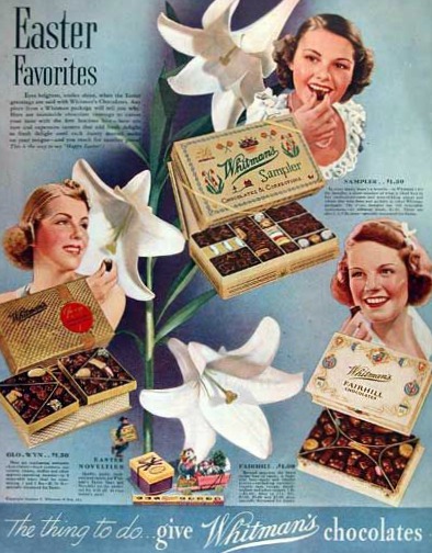 Dying for Chocolate: Retro Chocolate Ads: Happy Easter!