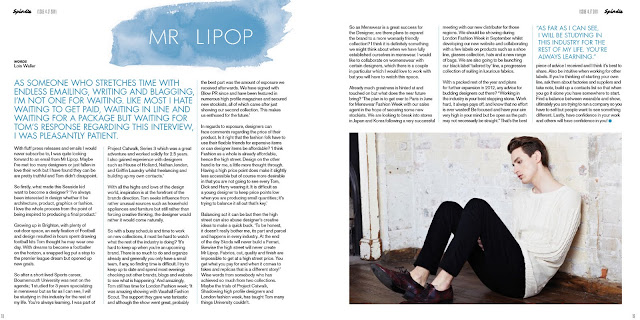 My Interview with Mr Lipop in Spindle Magazine, Issue 4(2011) - Bunnipunch