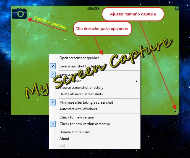 My Screen Capture v1.41 [Sencilla utilidad de capturas de pantalla ...