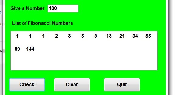 Free Programming Source Codes and Computer Programming Tutorials: Fibonacci Number Sequence in ...