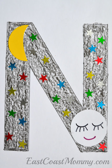 East Coast Mommy: Alphabet Crafts - Letter N