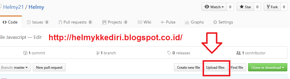Cara Upload File Javascript Dan CSS KeGitHub - Blog Orang IT